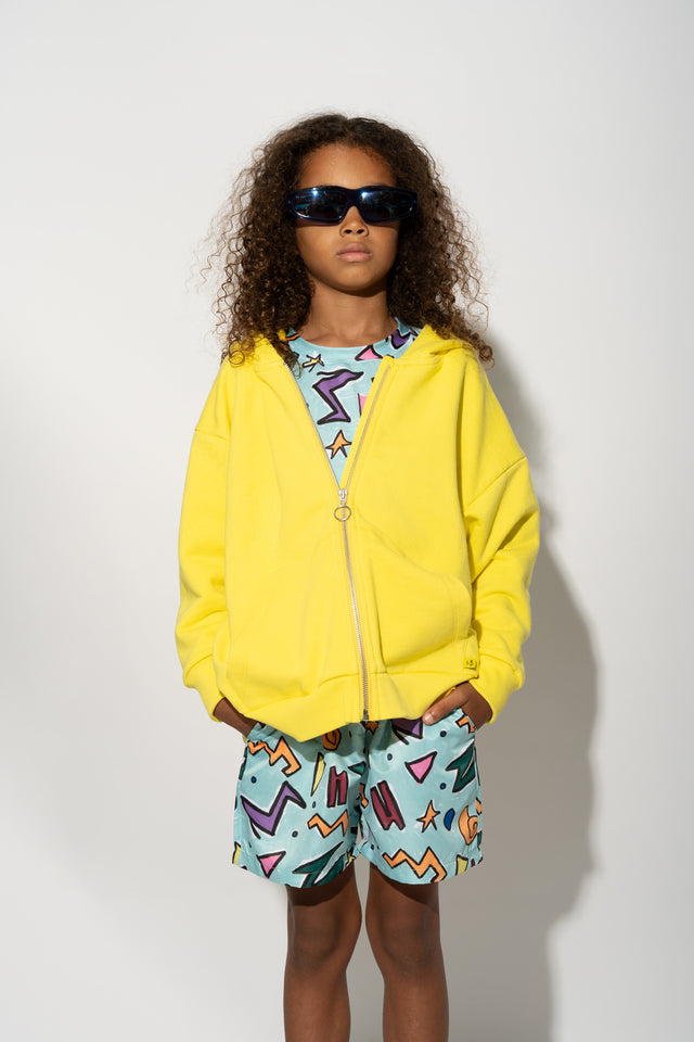 YELLOW JACKET WITH EMBROIDERED LOGO – MARQUES ' ALMEIDA
